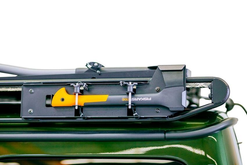 LeTech Axe Holder – Roof Rack Mount for G-Wagon (Powder-Coated Black ...